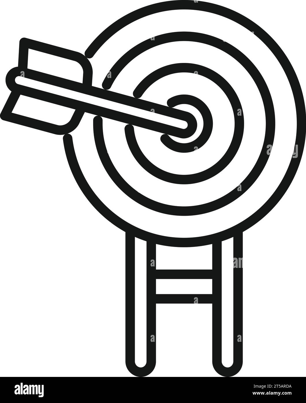 Business realization target icon outline vector. Ability goal. Mentor ...