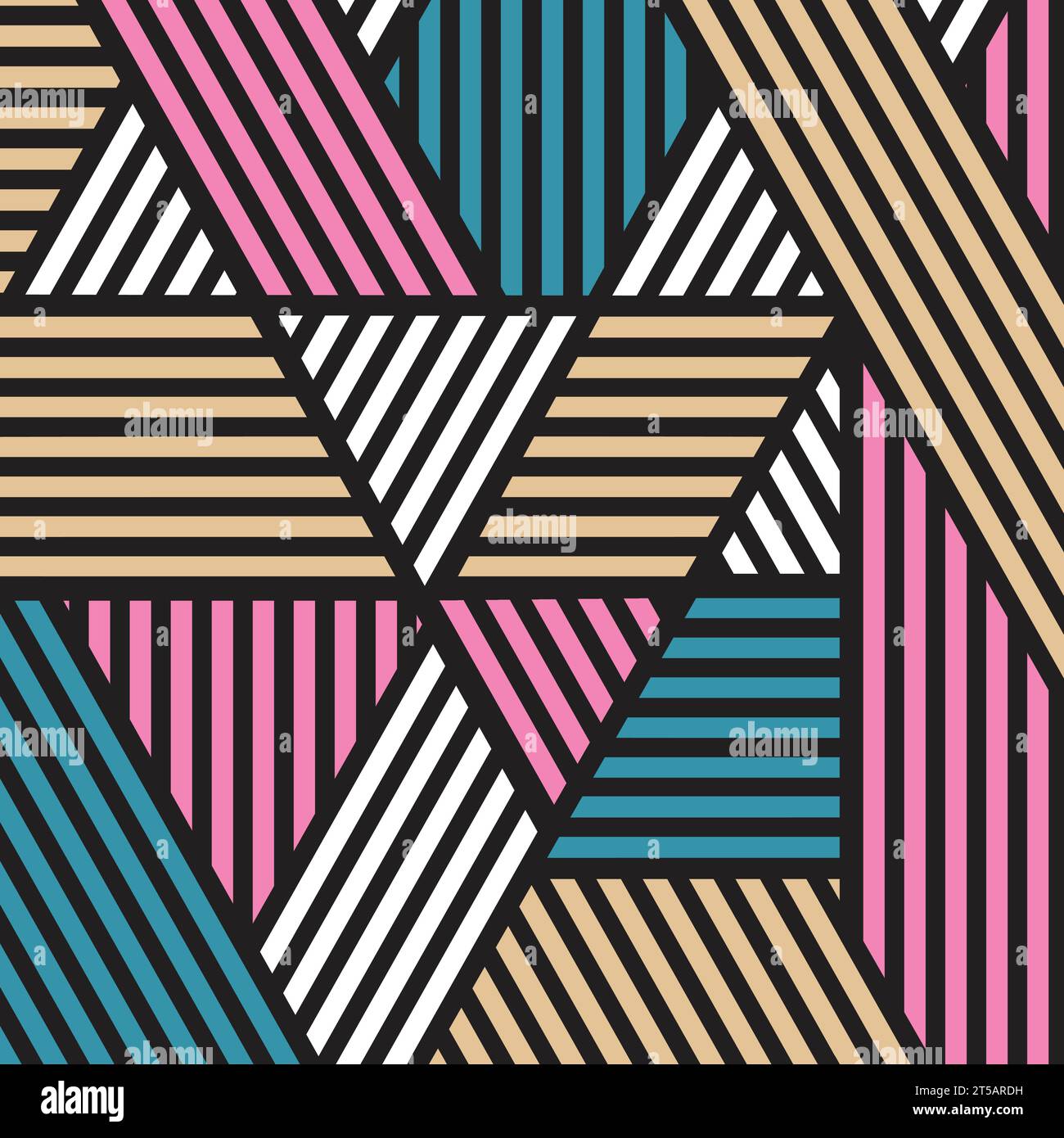 Vector striped seamless pattern. Modern stylish texture. Repeating ...