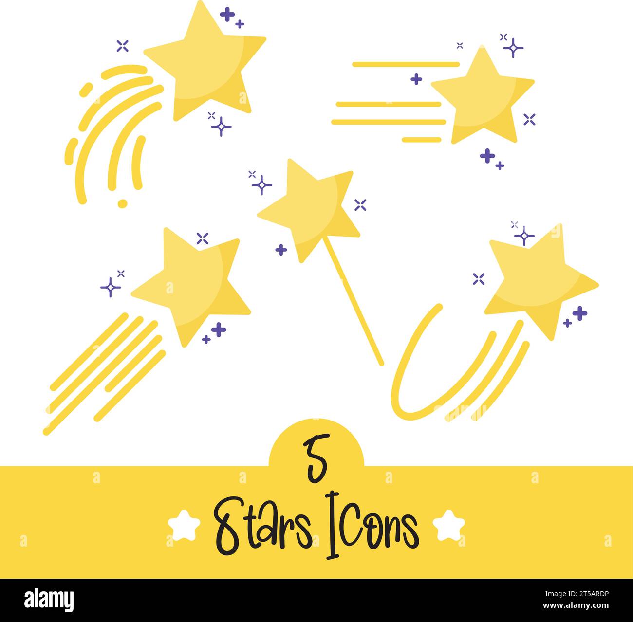 Set of golden star shape icons Vector Stock Vector Image & Art - Alamy
