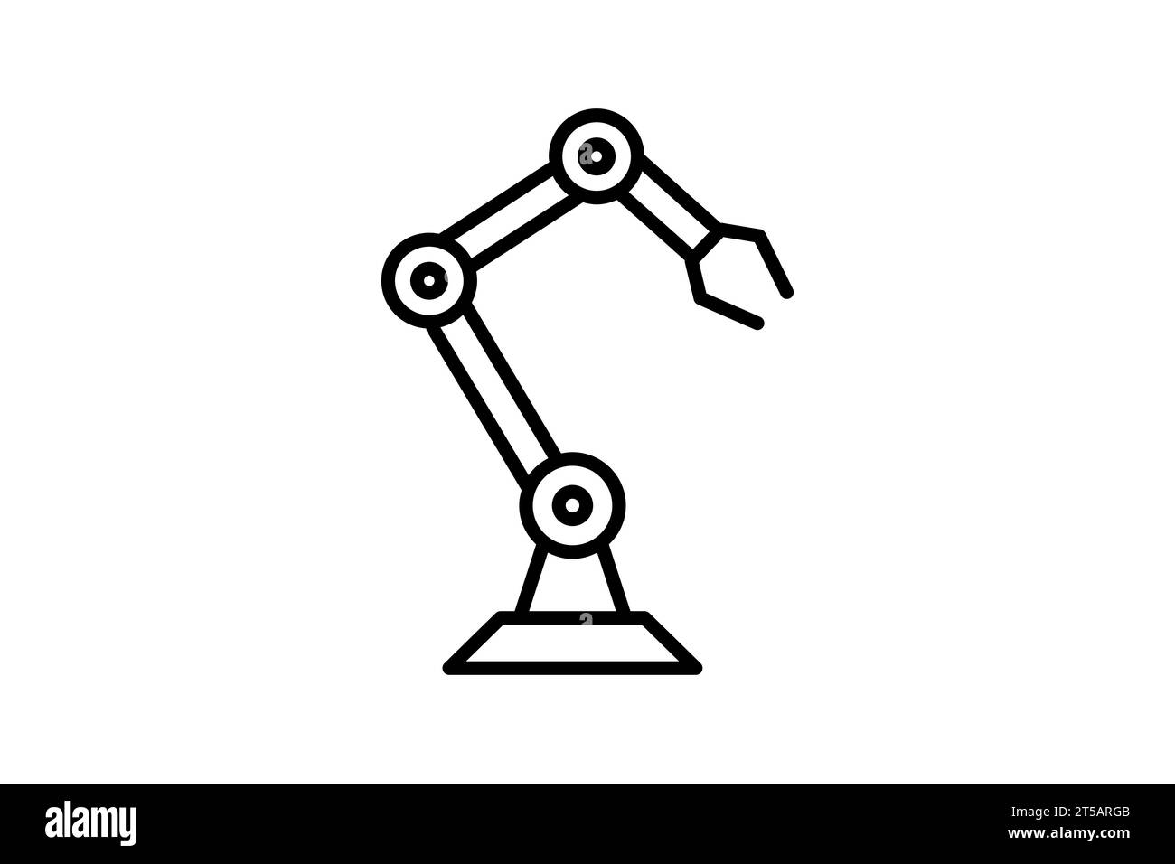 robot arm icon. icon related to device, artificial intelligence. line icon style. simple vector ...