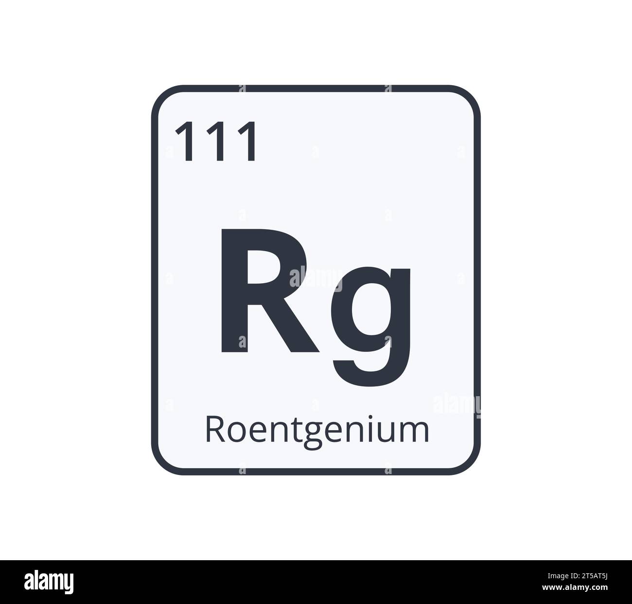 Roentgenium Chemical Symbol Stock Vector Image & Art - Alamy