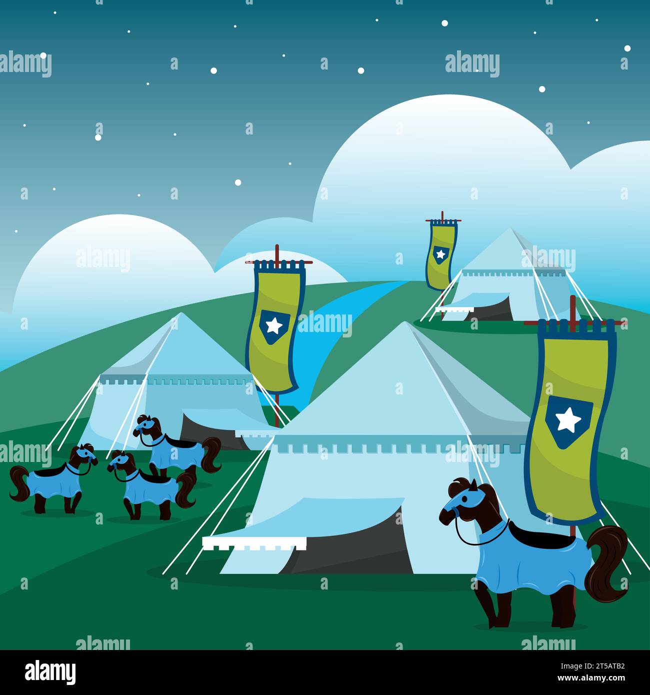 Scenic medieval street historic Stock Vector Images - Alamy