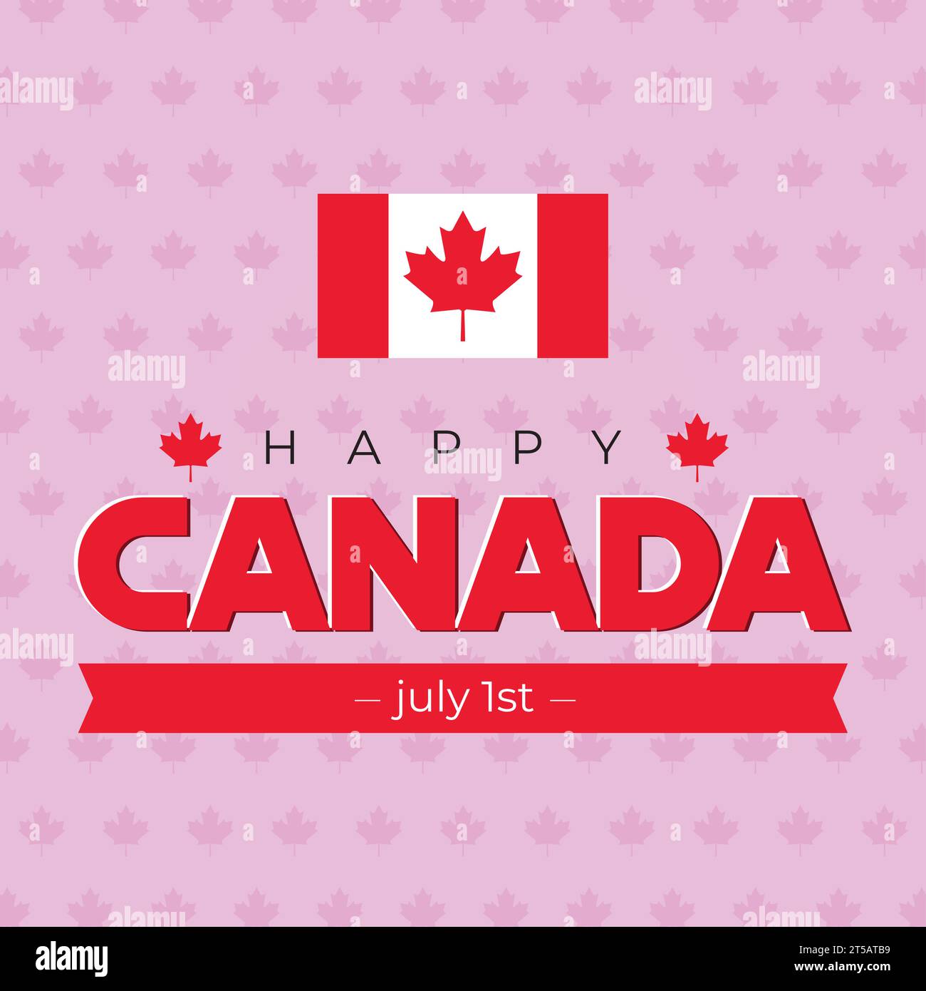 Colored canada day poster with canada flag Vector Stock Vector Image ...
