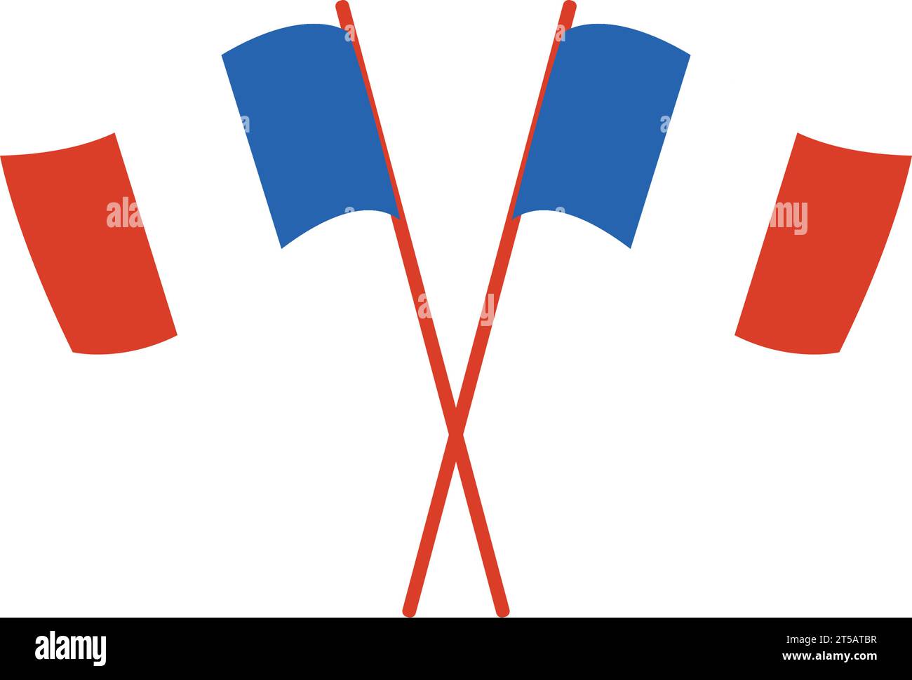 Isolated pair of flag of France Vector Stock Vector Image & Art - Alamy