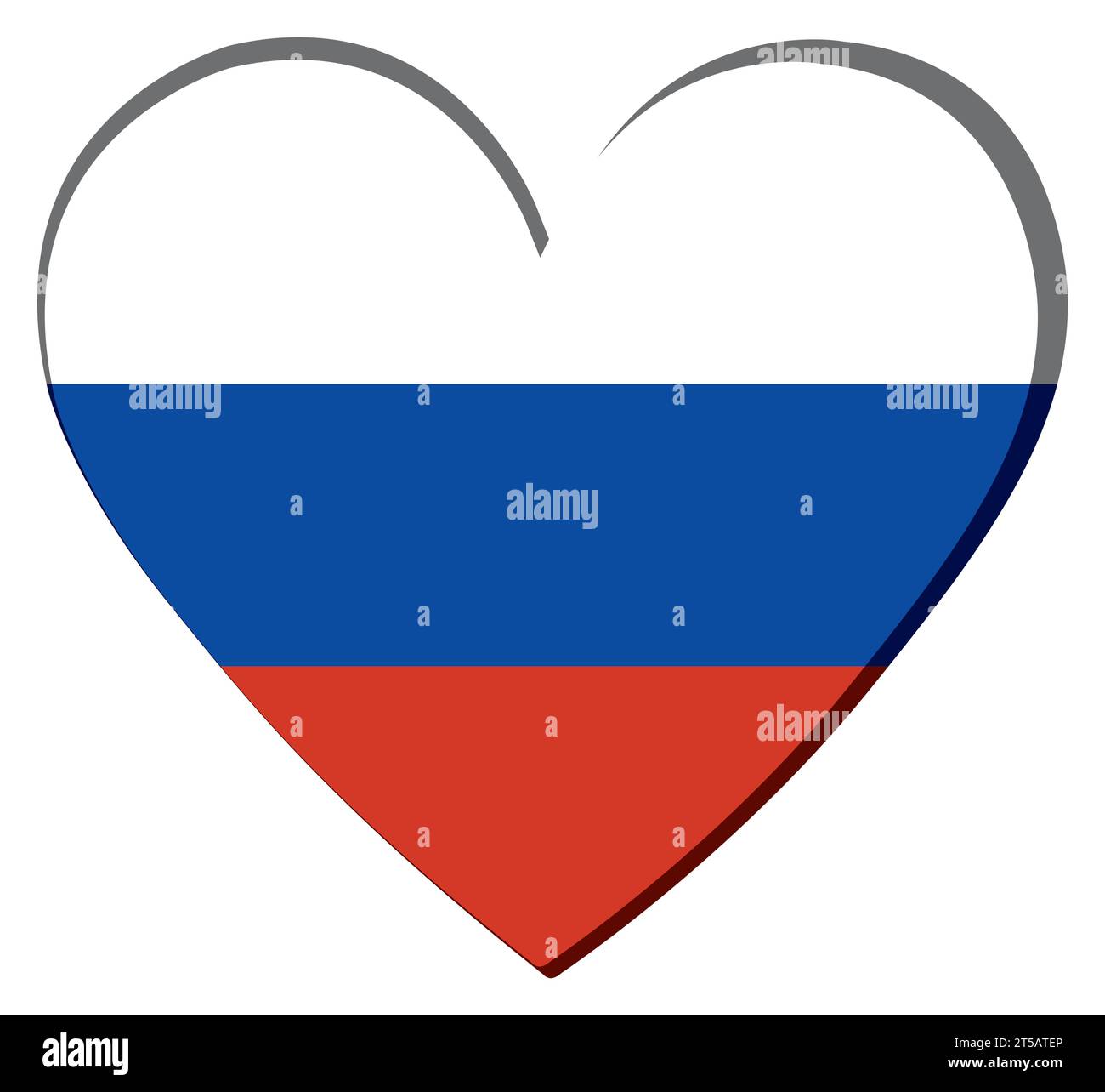 Isolated heart shape with the flag of Russia Vector Stock Vector Image ...