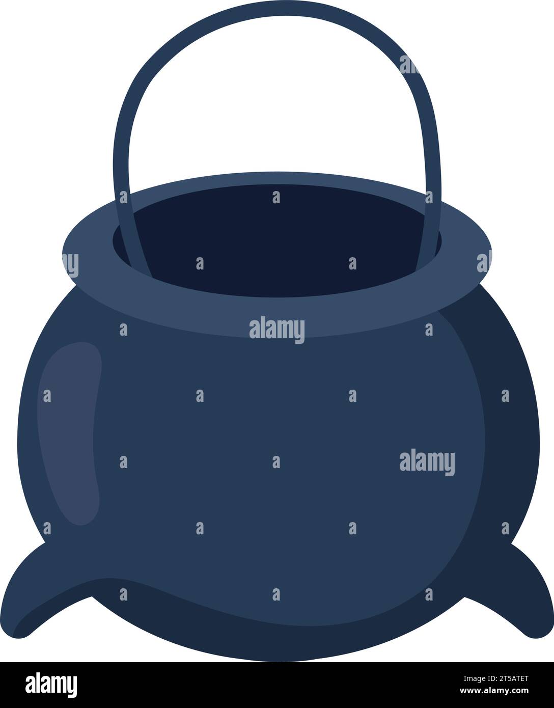 Isolated halloween witch cauldron icon Vector Stock Vector Image & Art ...