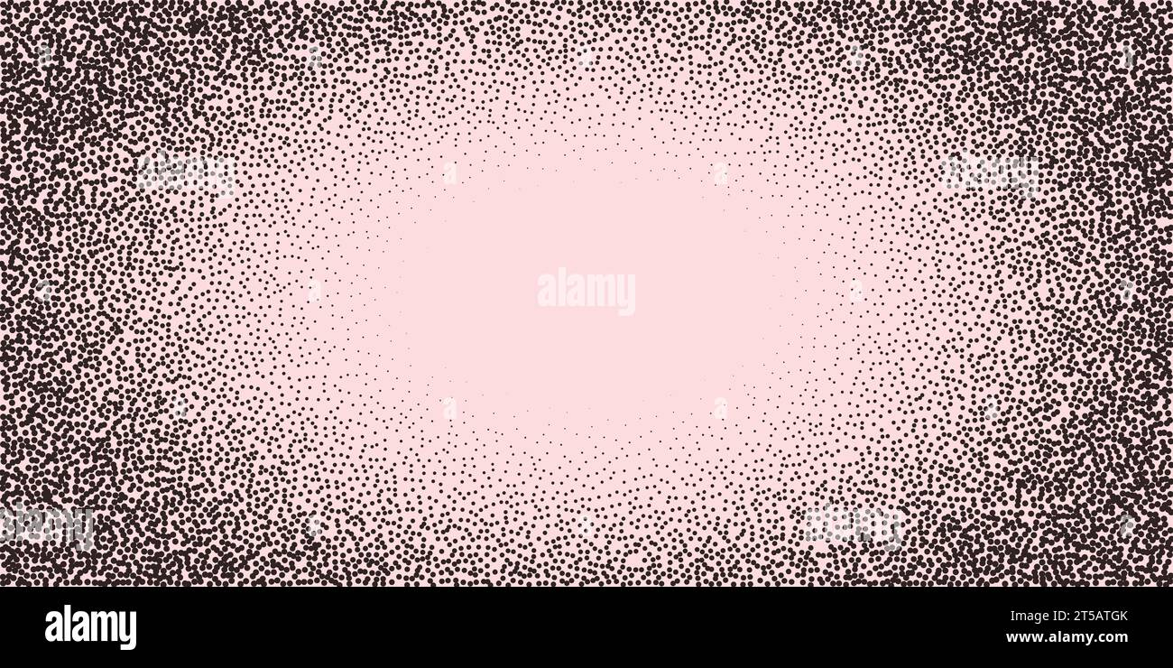 Speckled Black Noise Texture. Abstract Dotwork Background with Stipple ...