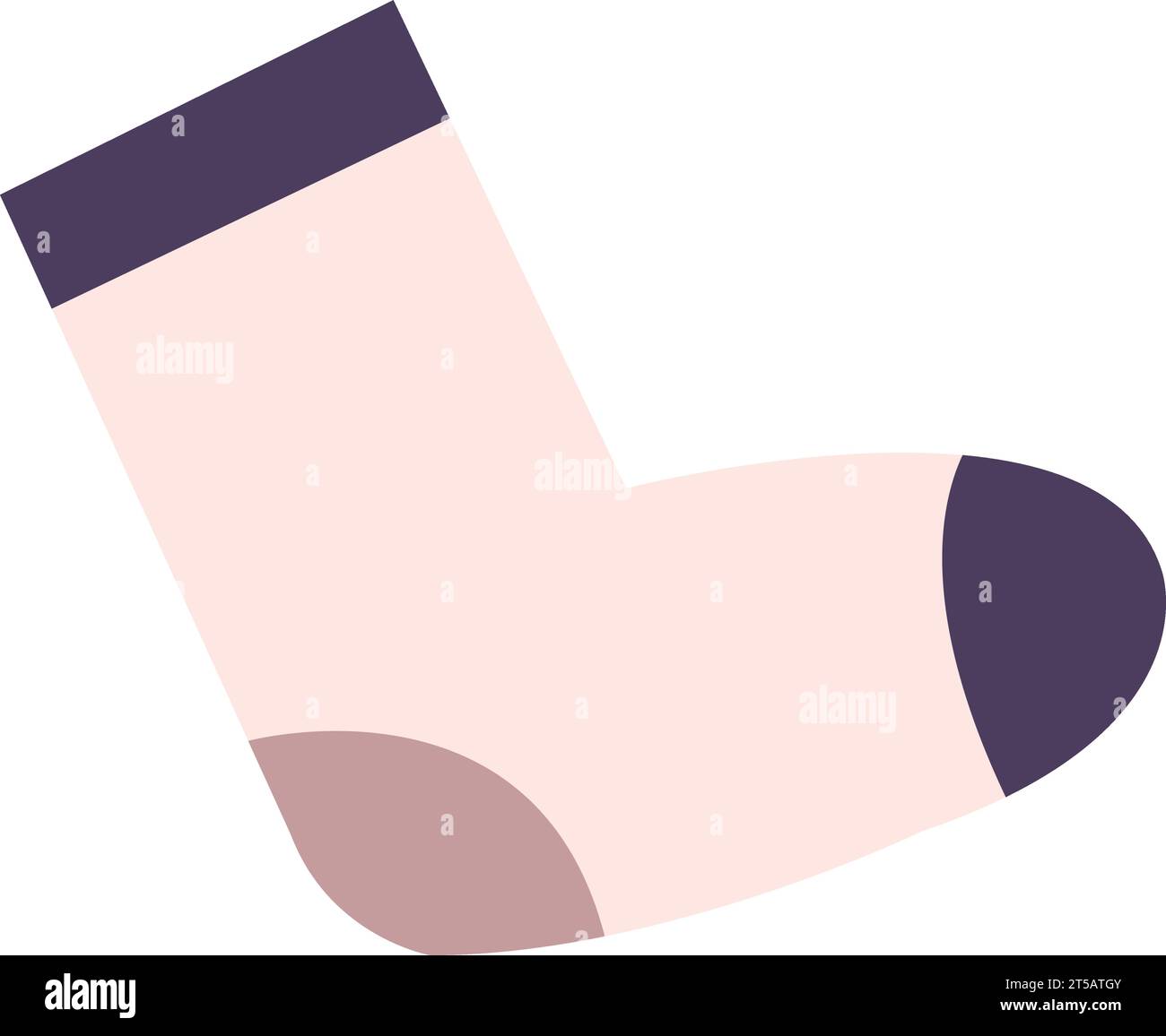 Sock flat sketch hi-res stock photography and images - Alamy