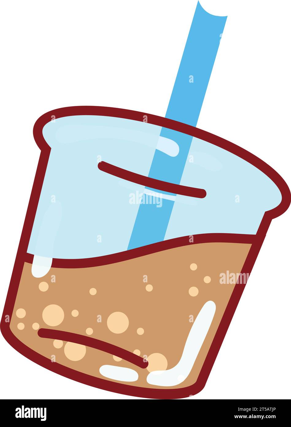 Cold coffee drink cocktail Stock Vector Images - Alamy