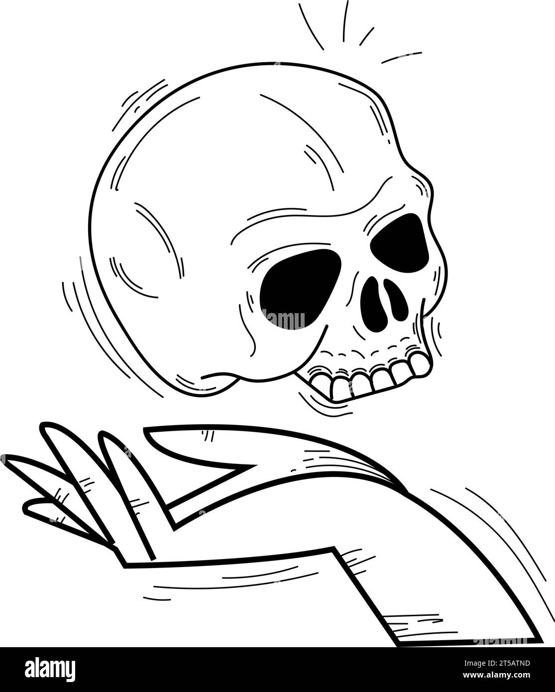 Skeleton hand holding a skull hi-res stock photography and images - Alamy