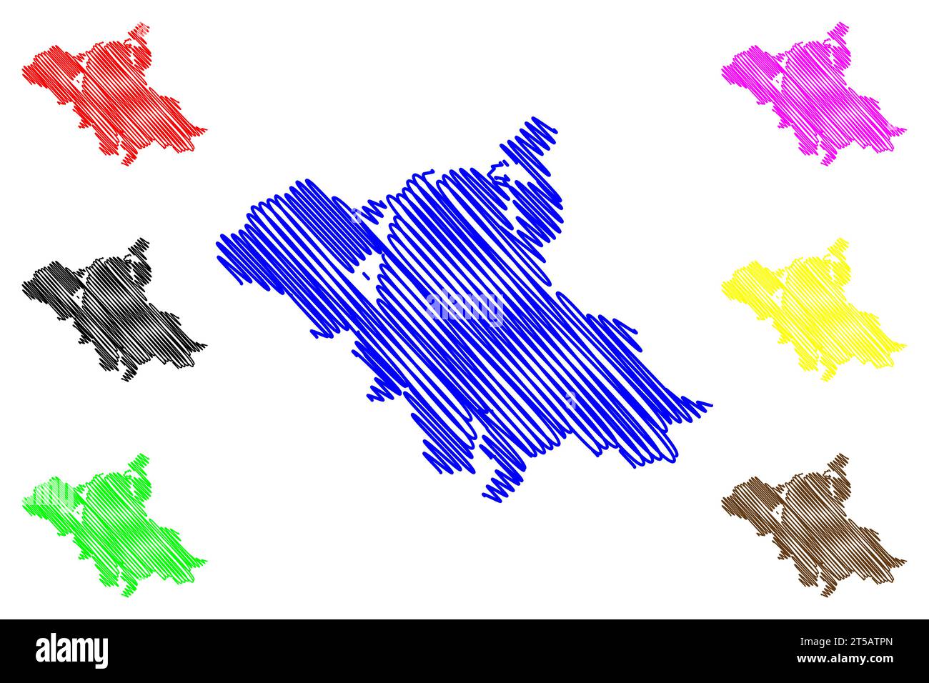 Lake Guija (Republic of El Salvador, Guatemala, central america) map ...