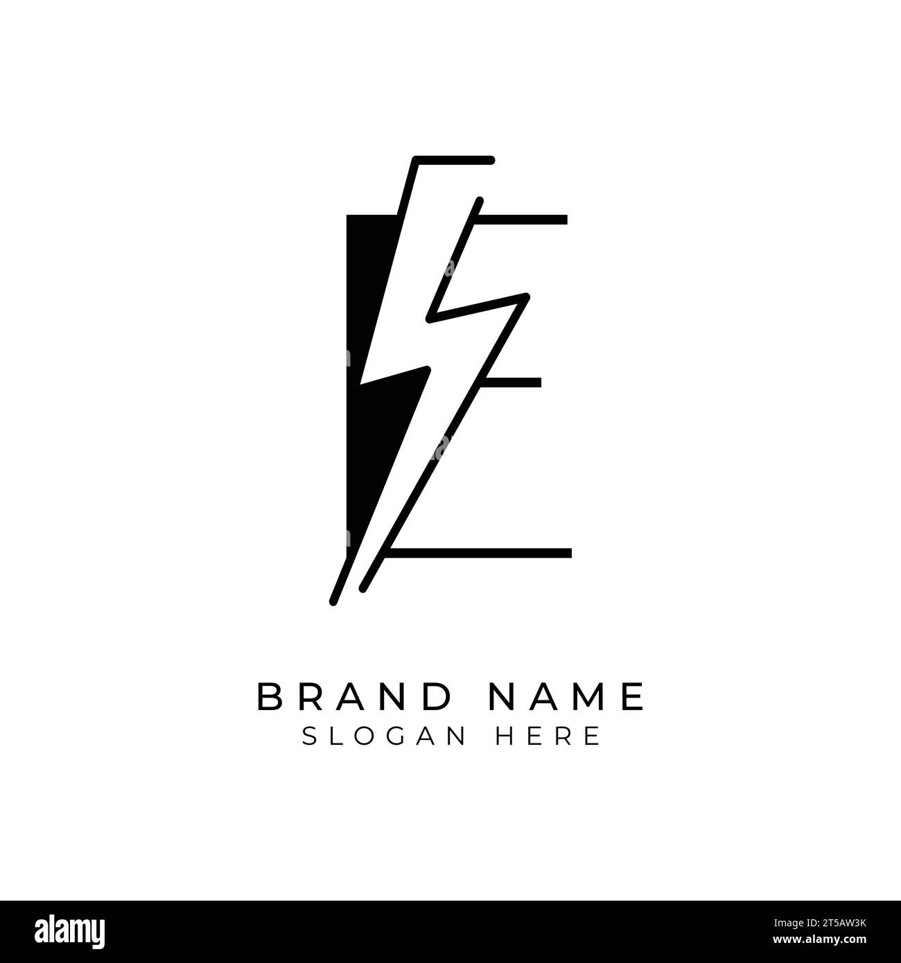 Letter e bolt Black and White Stock Photos & Images - Alamy