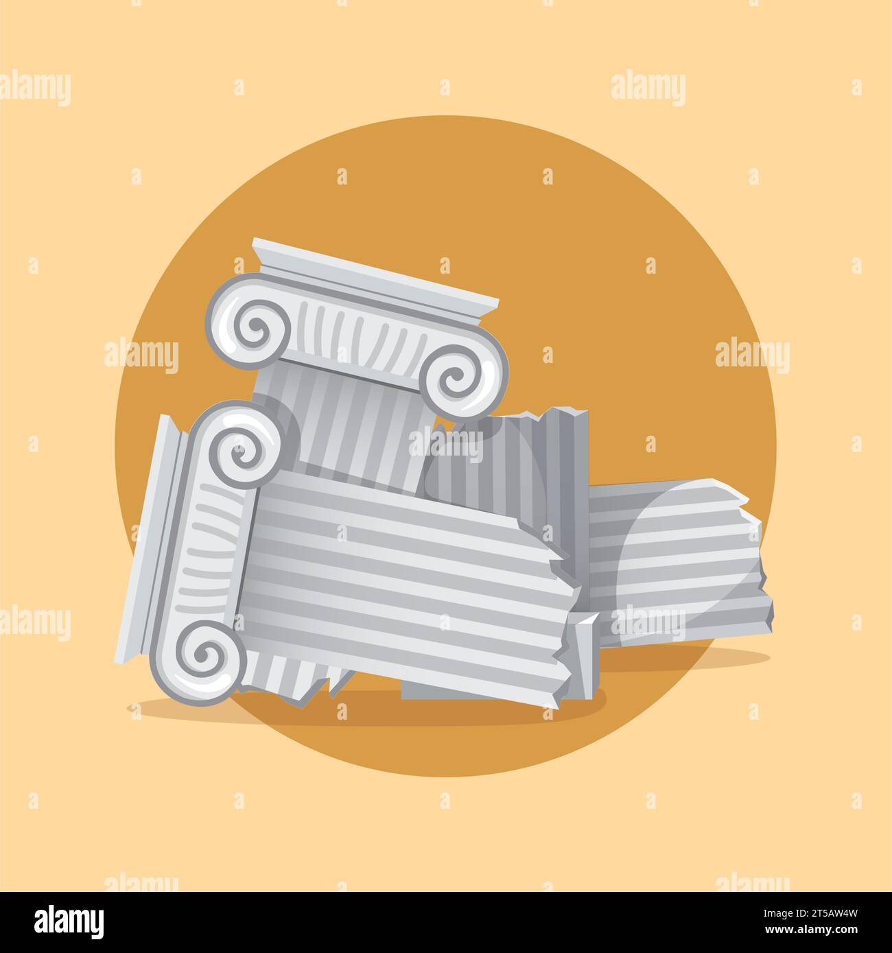 Isolated roman building columns Greek architecture Vector Stock Vector ...