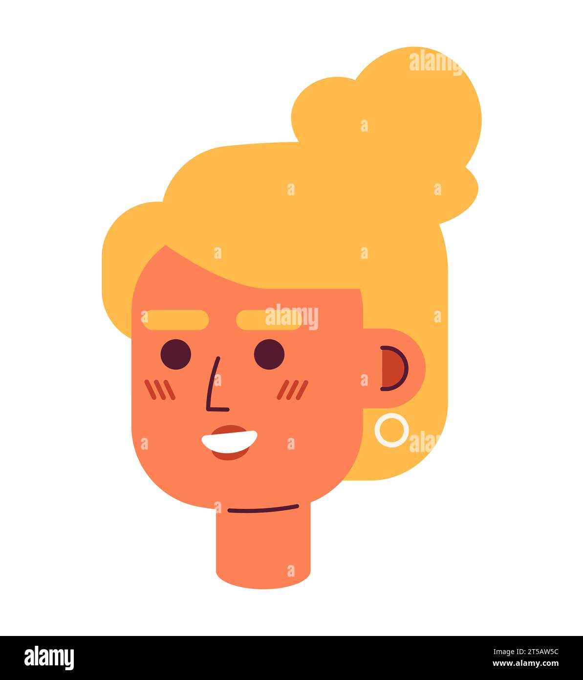 Female high bun Cut Out Stock Images & Pictures - Alamy