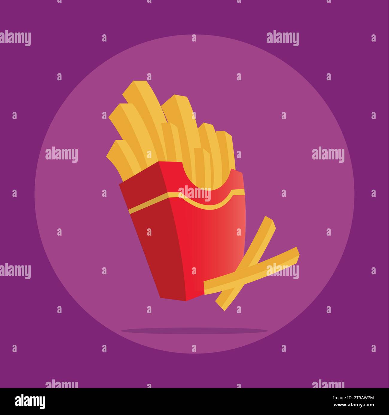 French fries table Stock Vector Images - Alamy
