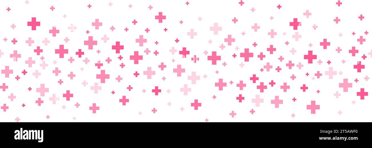 Medical cross and plus background. Abstract seamless pink background ...