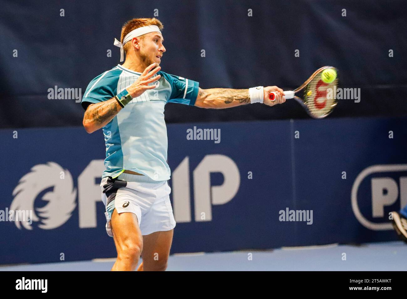 Bergamo, Italy. 03rd Nov, 2023. Alex Molcan (SVK) during ATP Challenger ...