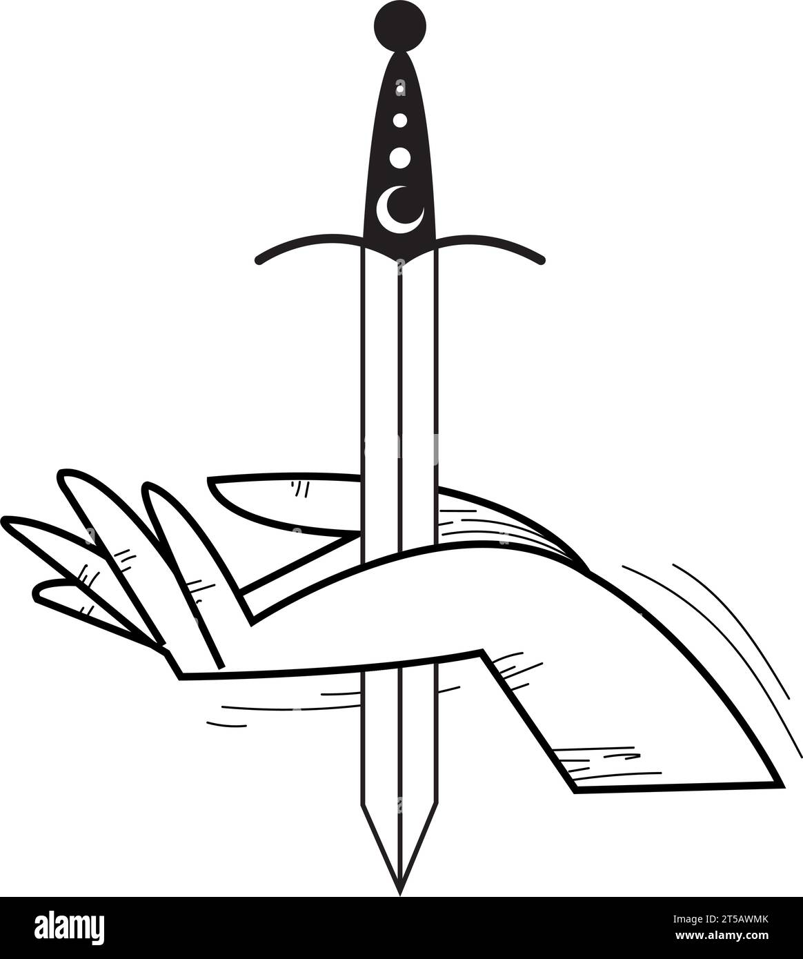 Hand sword symbol hi-res stock photography and images - Alamy