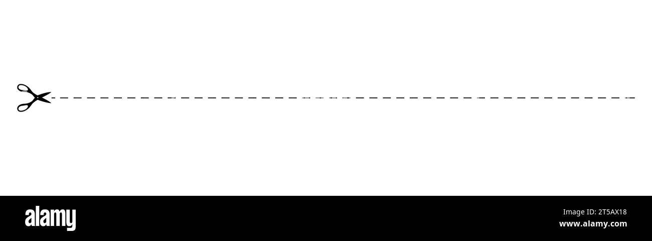 Templates scissors cut along dotted and dashed lines different shapes ...
