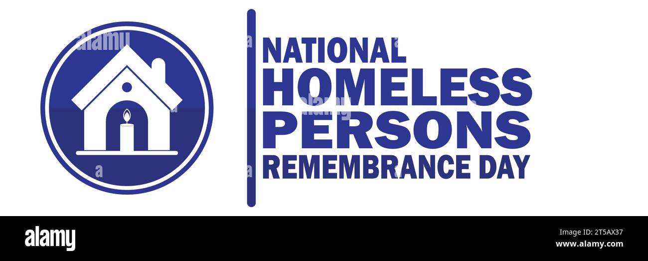 National Homeless Persons Remembrance Day. Holiday concept. Template ...
