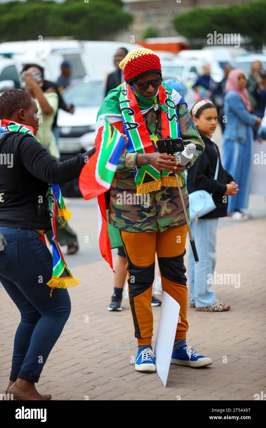 CAPE TOWN, SOUTH AFRICA - NOVEMBER 03: fans in their South African ...