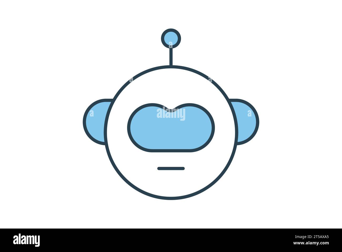 robot head icon. icon related to device, artificial intelligence. flat ...