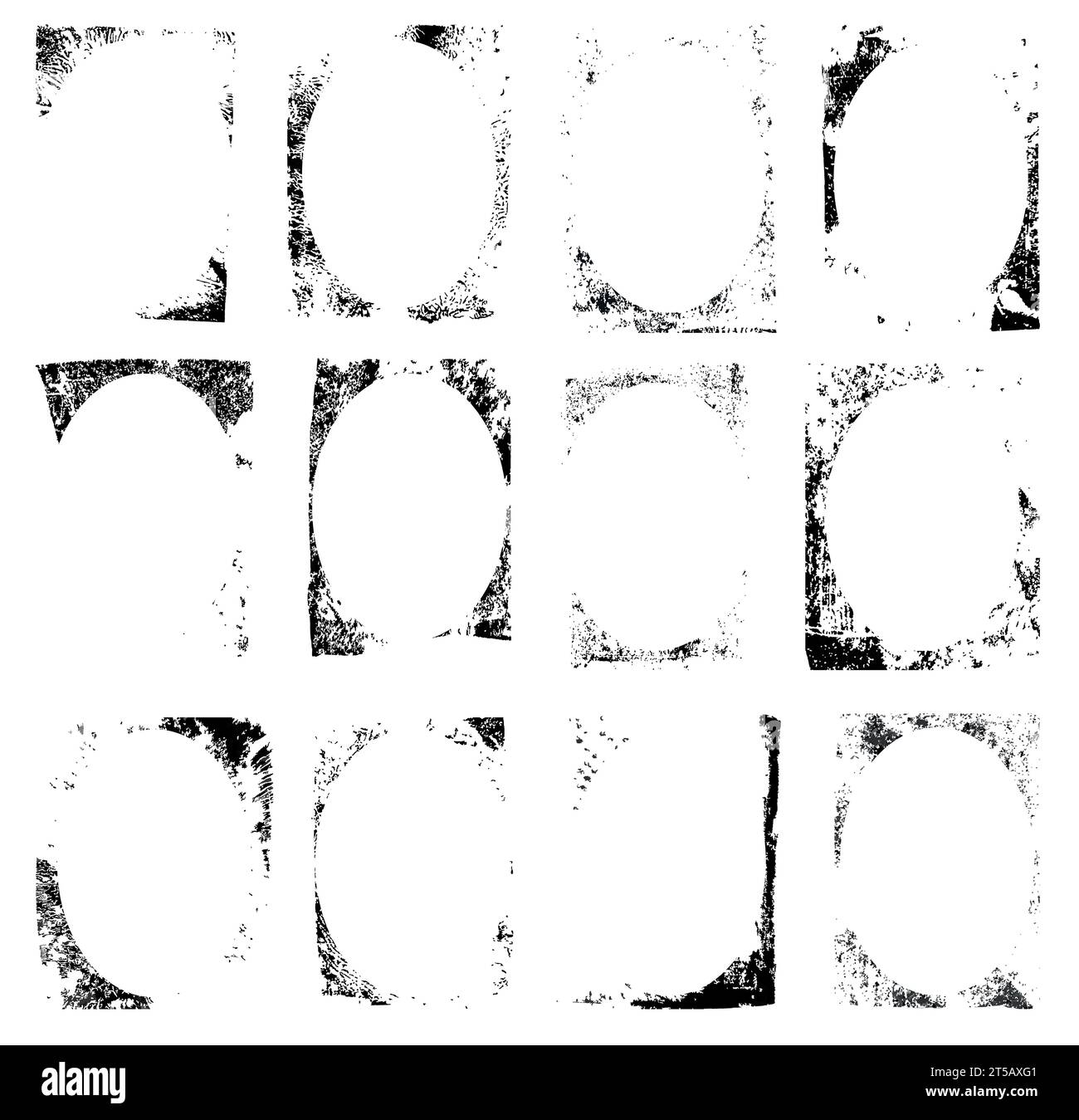 set of grunge frames Stock Vector Image & Art - Alamy