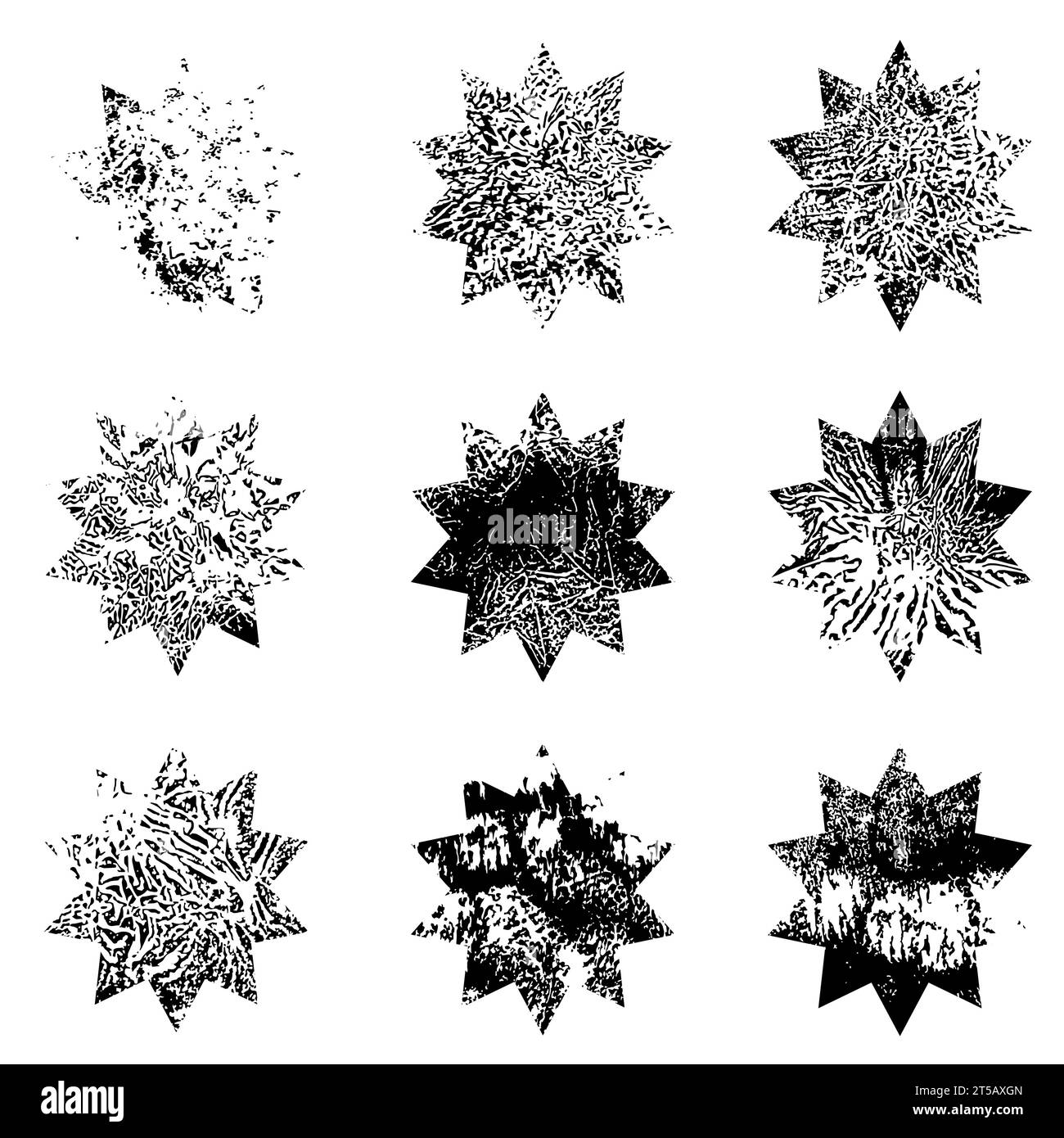 Grunge shapes star figure Stock Vector Image & Art - Alamy