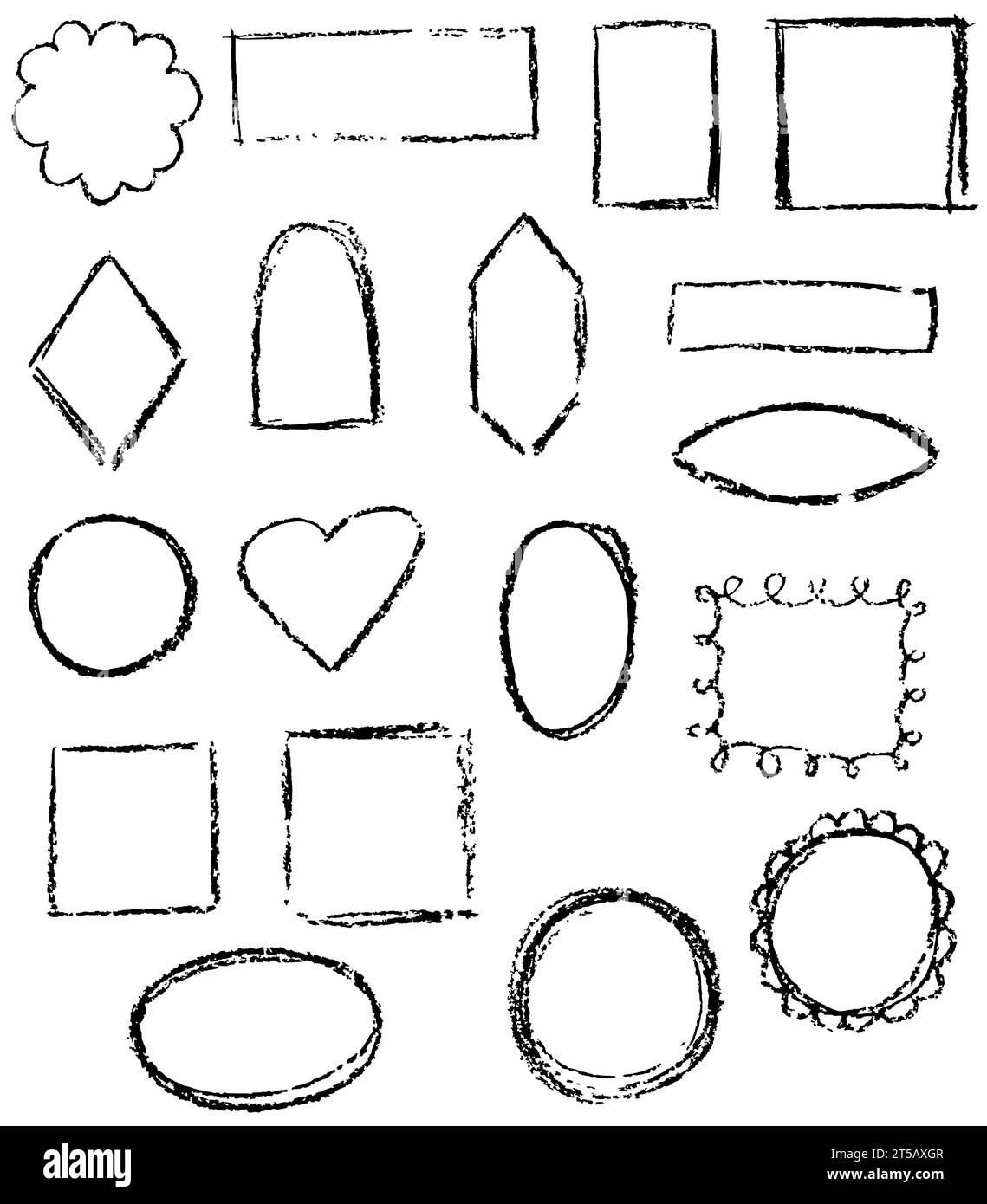 Hand drawn frames hi-res stock photography and images - Alamy