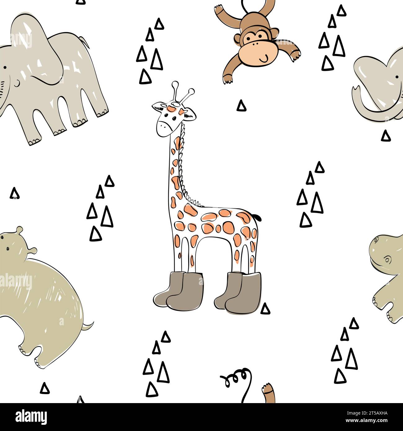 Cute safari animals Stock Vector Image & Art - Alamy