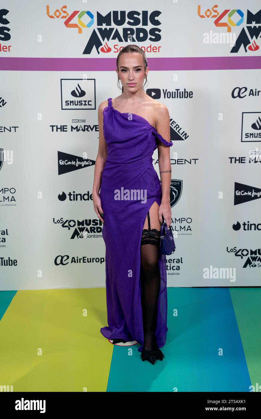 Influencer Lidia Rauet poses during the photocall of the 40 Music ...