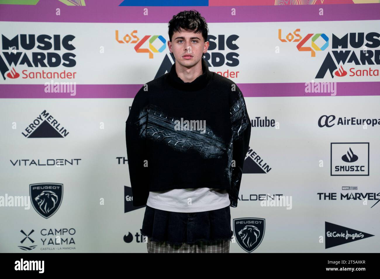 Singer Daniel Sabater poses during the photocall of the 40 Music Awards ...