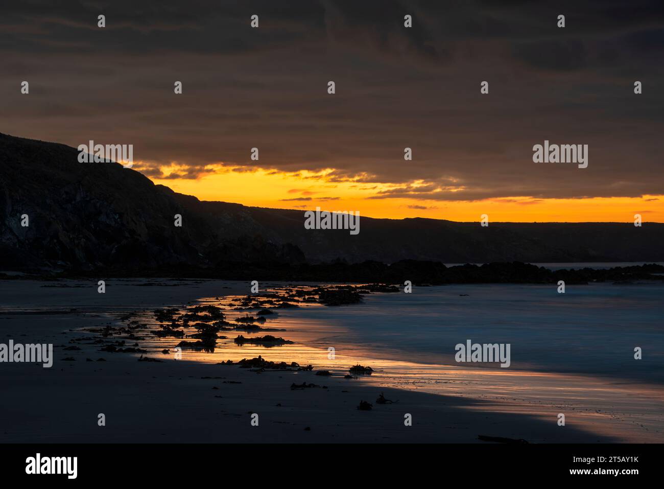 Absolutely stunning sunrise landscape image of Kennack Sands in ...
