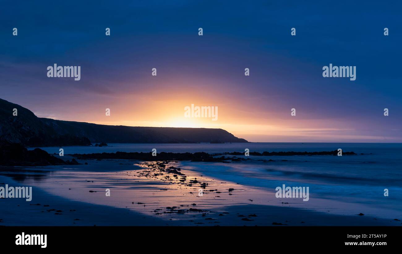 Absolutely stunning sunrise landscape image of Kennack Sands in ...