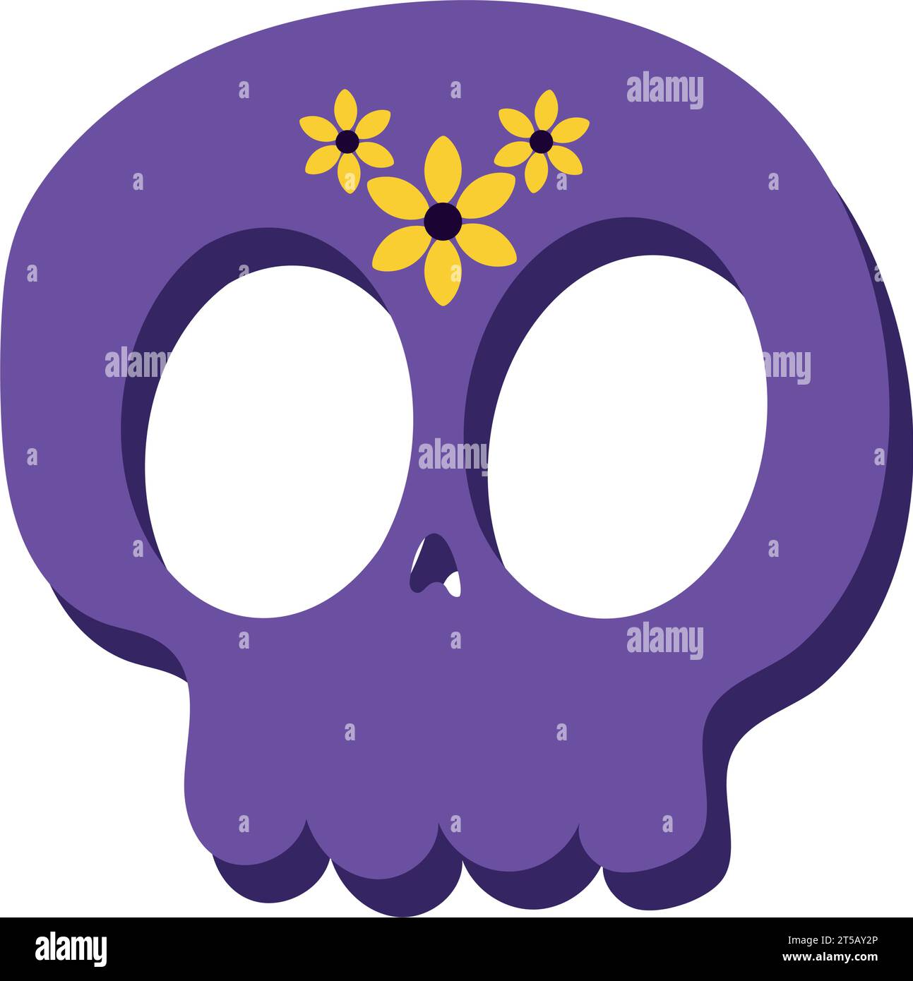 Flat skull hi-res stock photography and images - Alamy