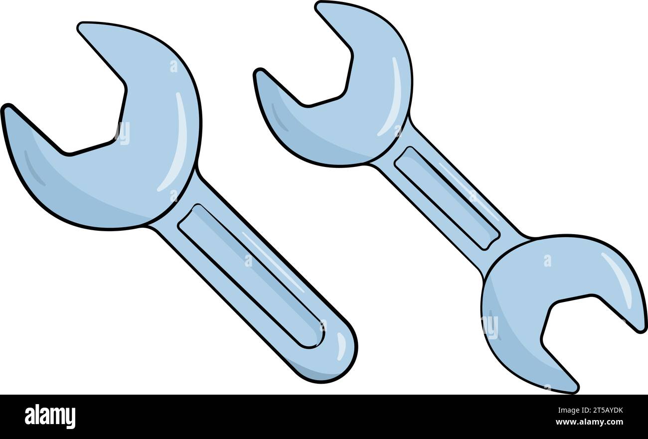 Set of wrenches. Cartoon Stock Vector Image & Art - Alamy