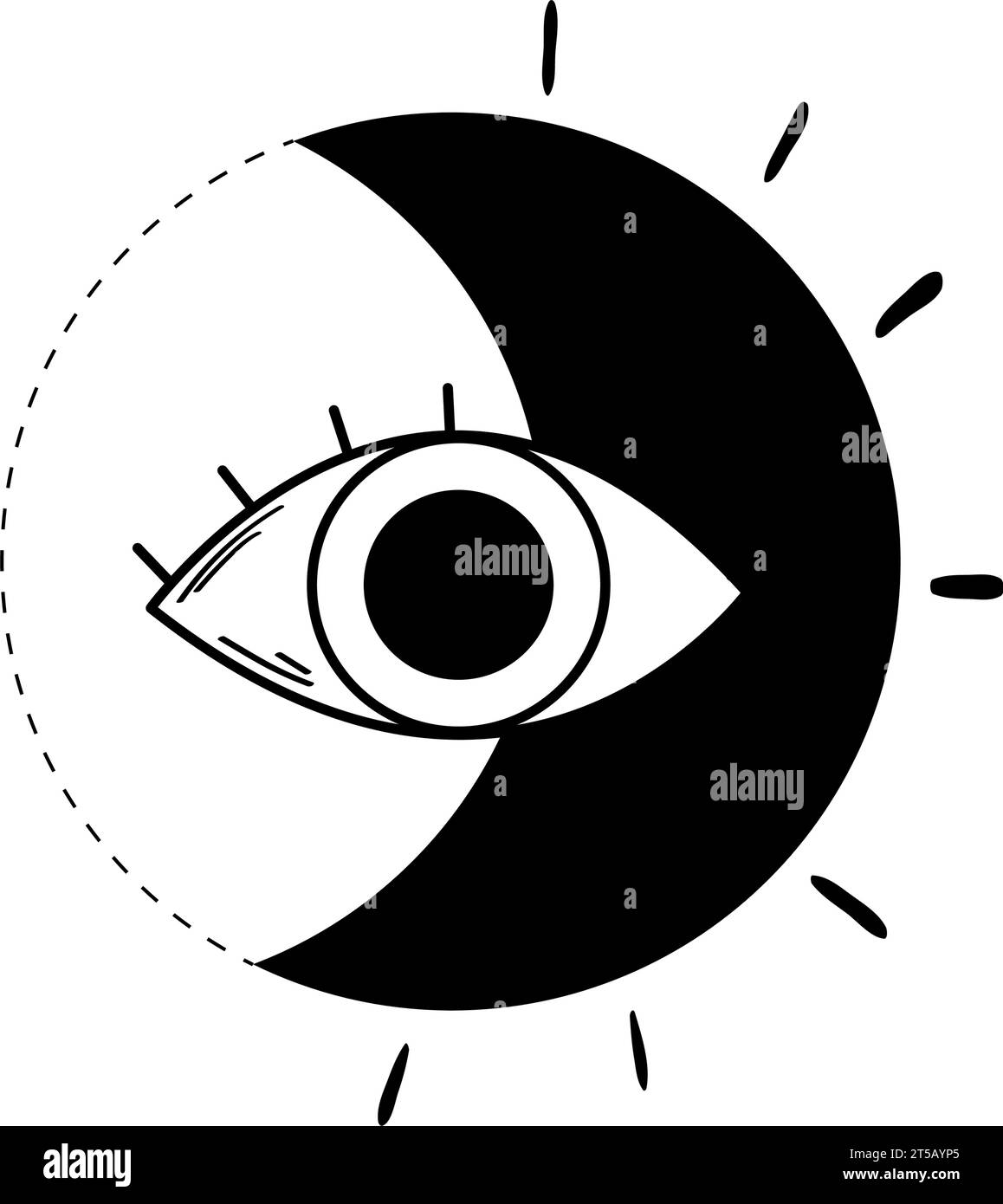 Moon eye design hi-res stock photography and images - Alamy