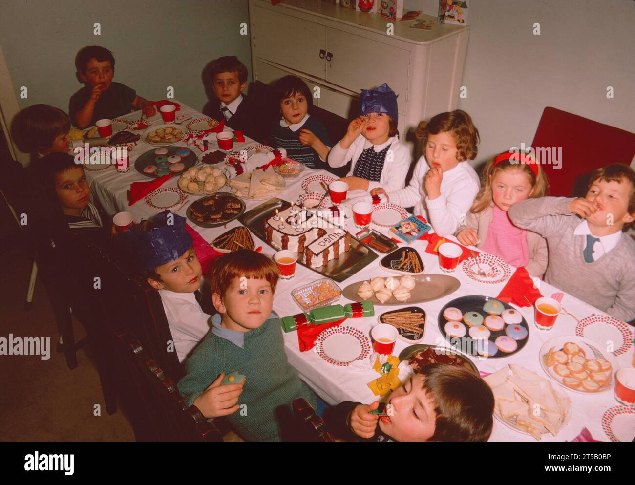 Children S Birthday Party 1960s England Stock Photo Alamy