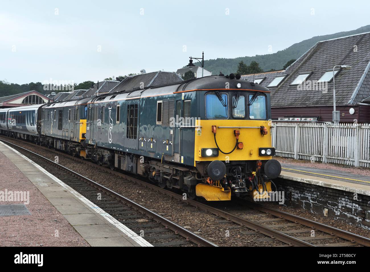 double headed class 73/9;diesel locomotives;aviemore;scotland Stock ...