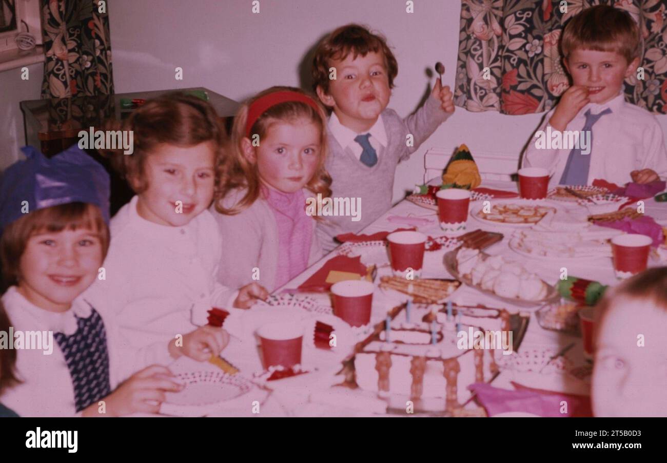 Children's Birthday Party 1960s, England Stock Photo - Alamy
