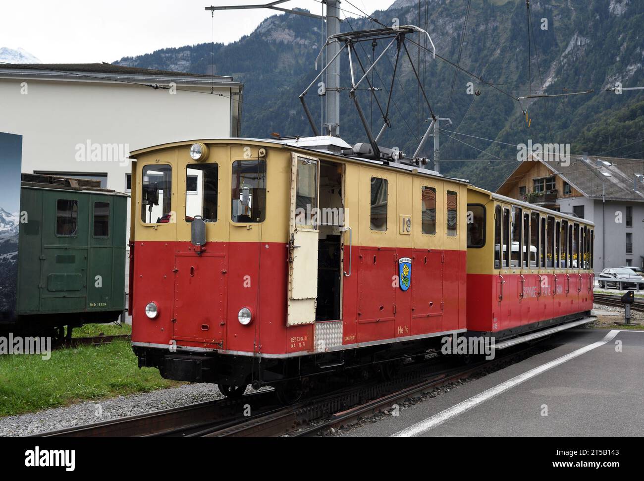class He 2/2;electric locomotive;19;fluhblume;schynige platte railway ...