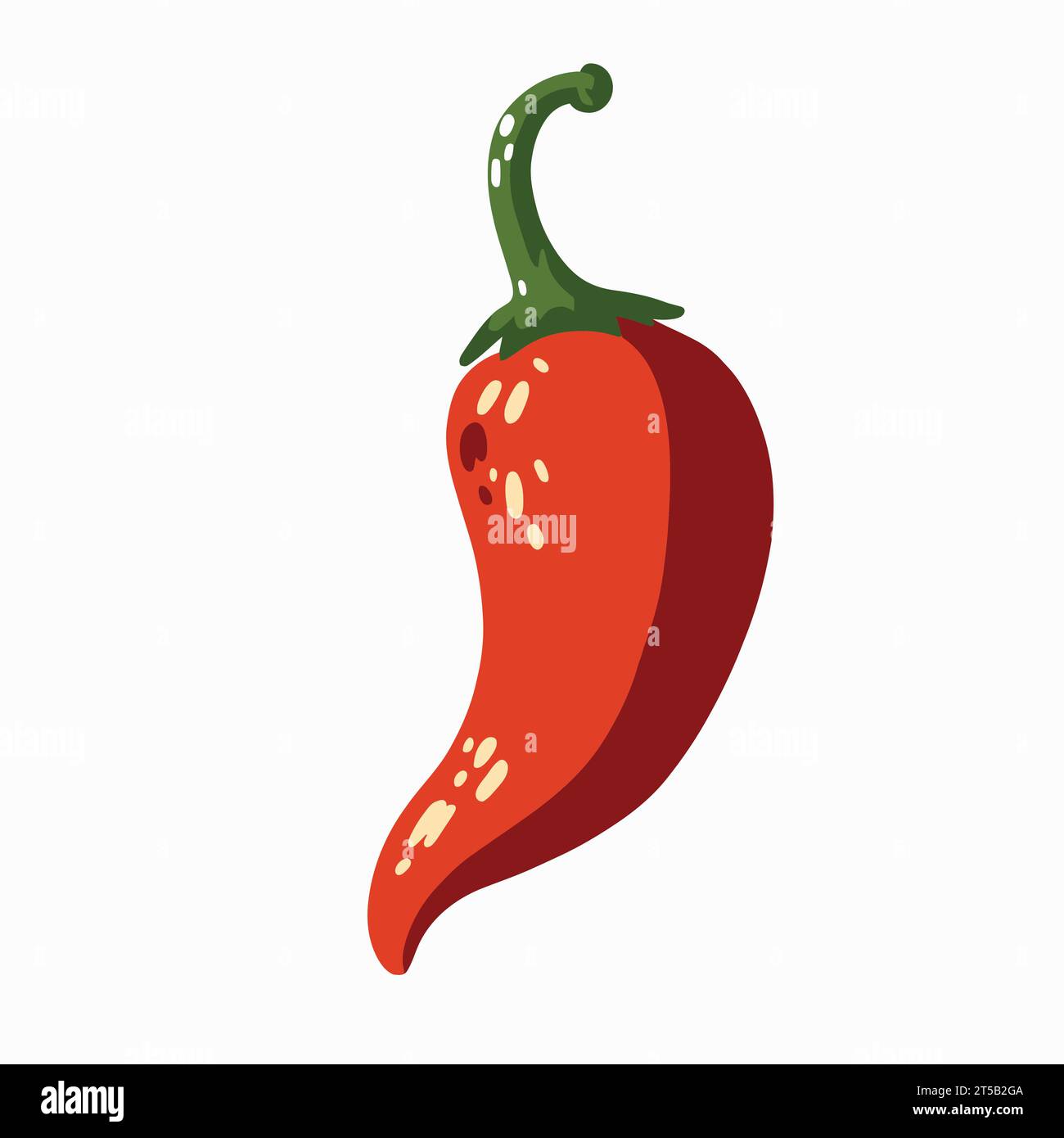 Chilli isolated image Stock Vector Images - Alamy
