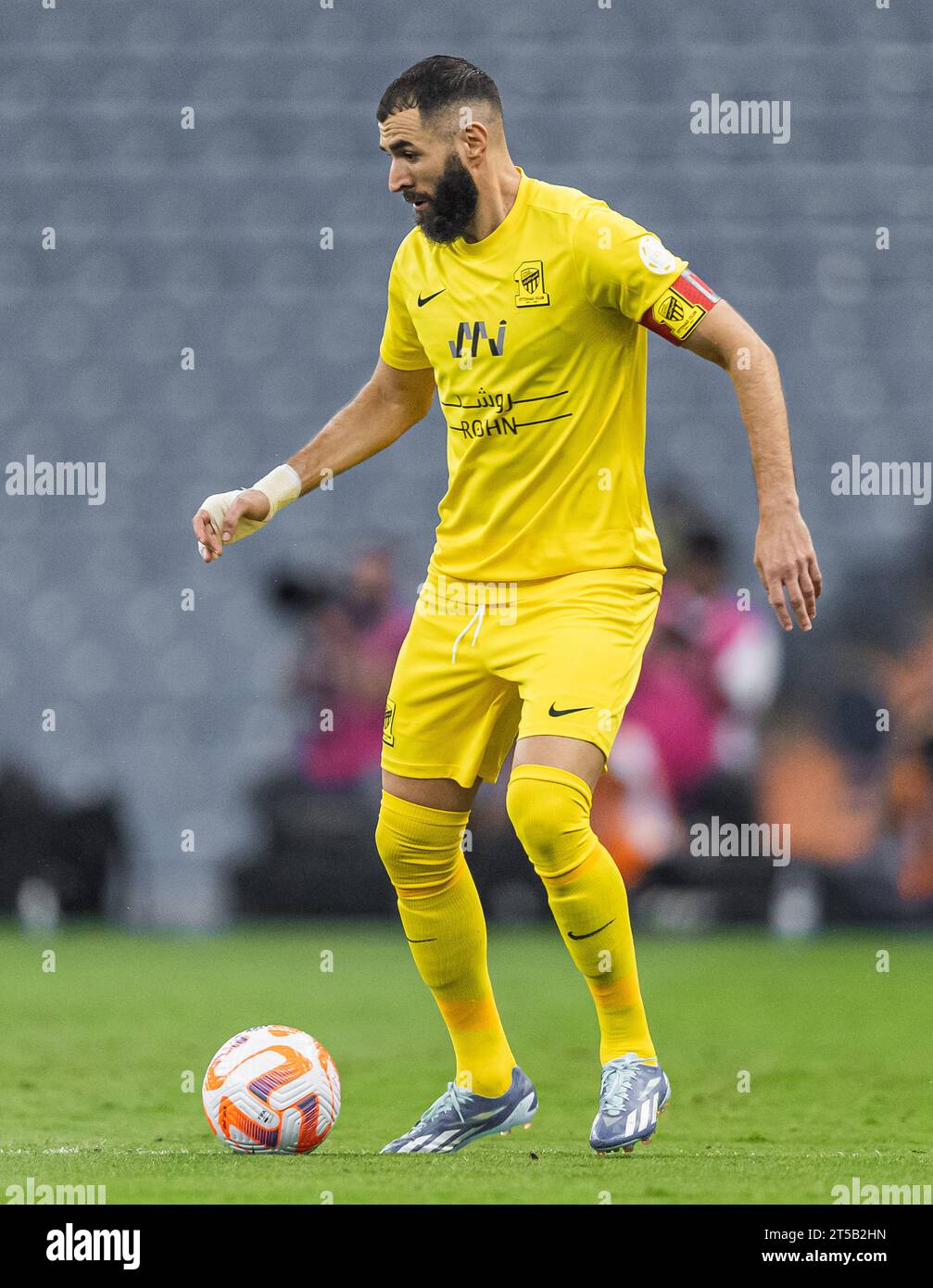Karim Benzema of Al Ittihad FC during their Match Day 12 of the SAFF ...