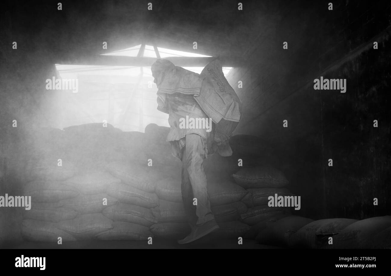 Dusty work environment Black and White Stock Photos & Images - Alamy