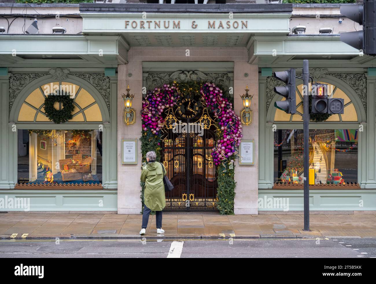 Fortnum & Mason in Piccadilly, London, UK, window displays decorated ...