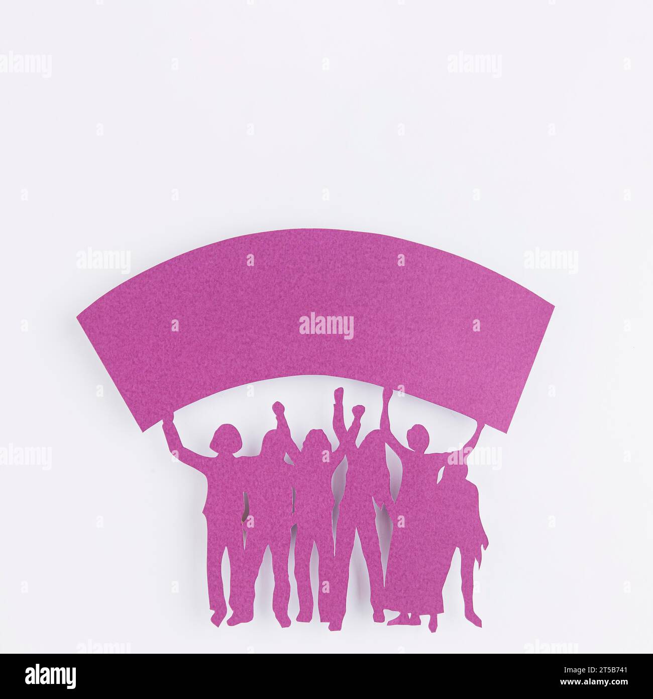 Cutout female figures paper Stock Photo - Alamy