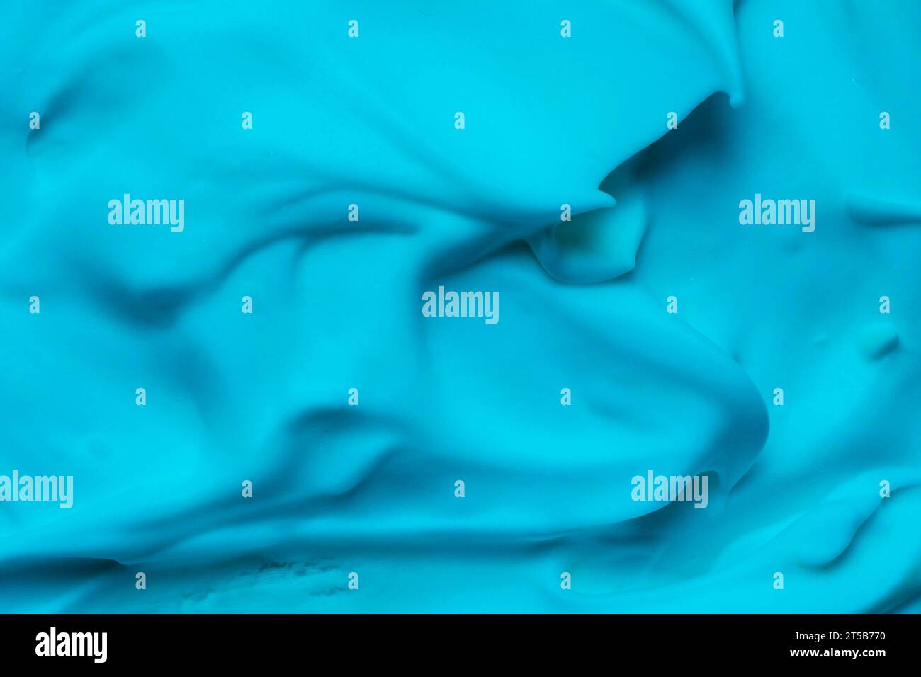Elevated view blue foam texture Stock Photo - Alamy