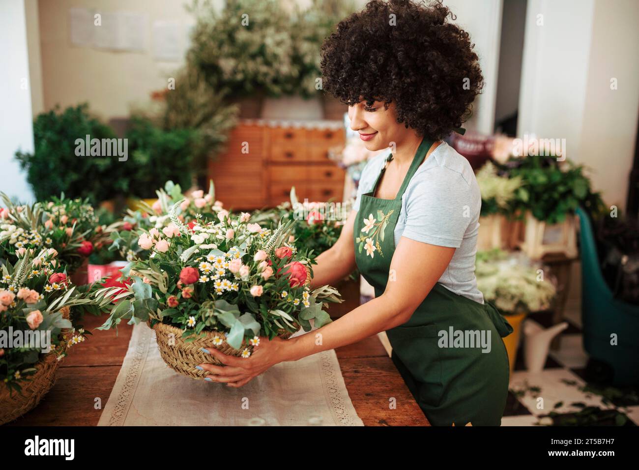 Happy african woman hi-res stock photography and images - Alamy