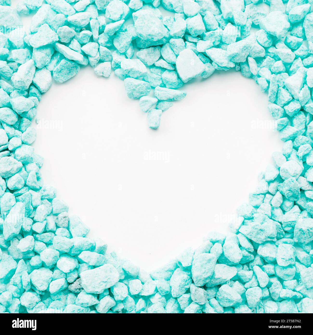 Heart turquoise stones Stock Photo - Alamy