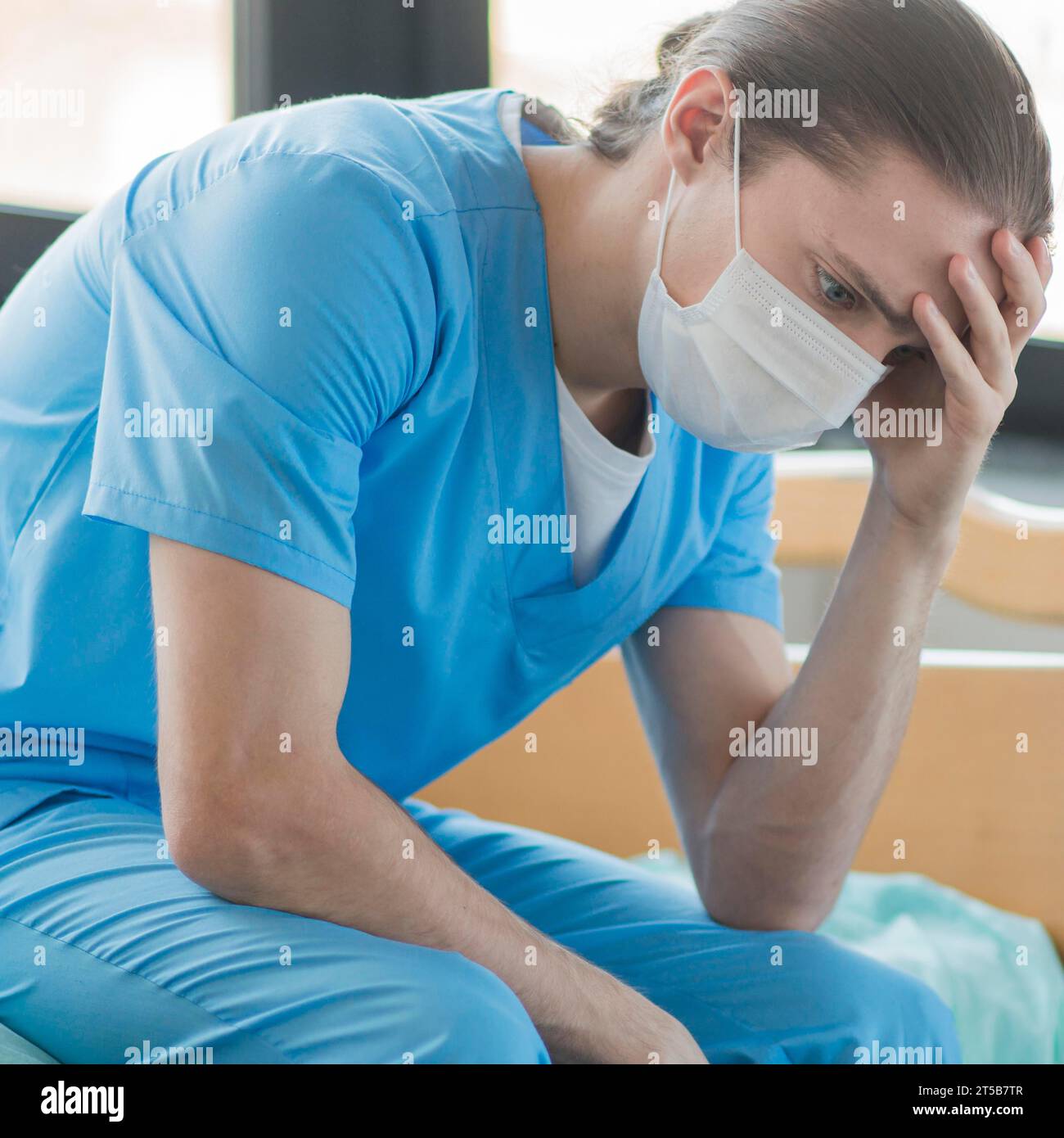 Tired nurse bed hi-res stock photography and images - Alamy